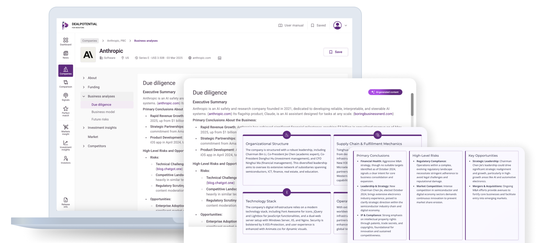 Automated due diligence platforms for bankers | DealPotential